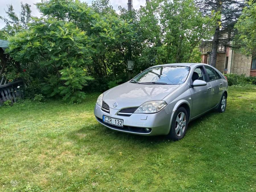 Pelēks Nissan Primera 2002 Viļņa, ar dzinēja tilpumu 1.77 L un nobraukumu 91 tūkst. km par 900 €, foto 4 vietnē AUTOMOTO.COM.LV
