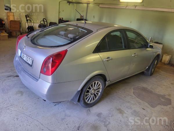 Grey Nissan Primera 2003 in Liepaja, with an engine capacity of 2.00 L and mileage of 260 thousand km for 750 €, photo 4 on AUTOMOTO.COM.LV