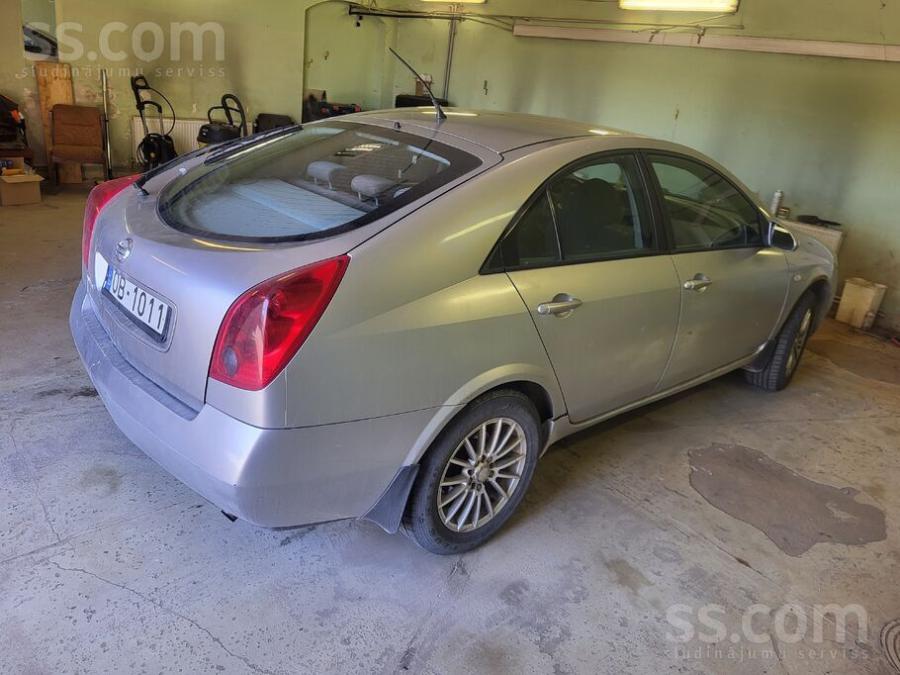 Grey Nissan Primera 2003 in Liepaja, with an engine capacity of 2.00 L and mileage of 260 thousand km for 750 €, photo 4 on AUTOMOTO.COM.LV