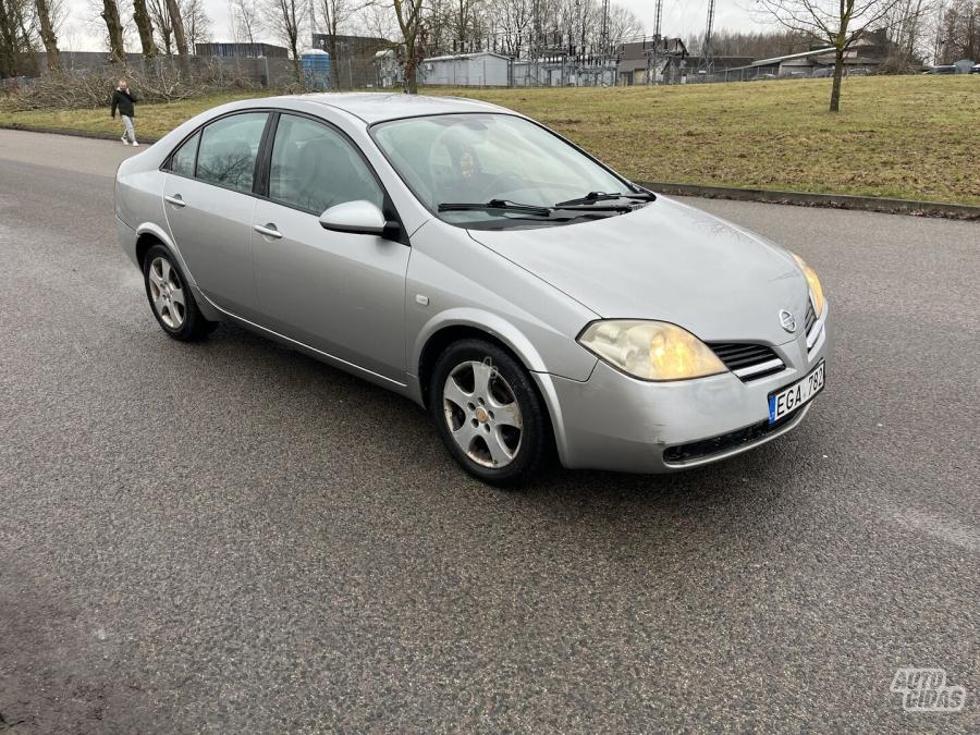 Pelēks Nissan Primera 2003 Viļņa, ar dzinēja tilpumu 2.20 L un nobraukumu 341 tūkst. km par 770 €, foto 6 vietnē AUTOMOTO.COM.LV
