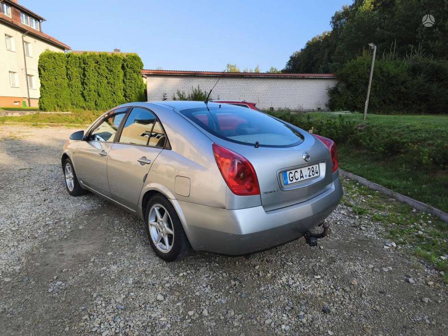 Grey Nissan Primera 2003 in Vilnius, with an engine capacity of 2.20 L and mileage of 255 thousand km for 950 €, photo 7 on AUTOMOTO.COM.LV