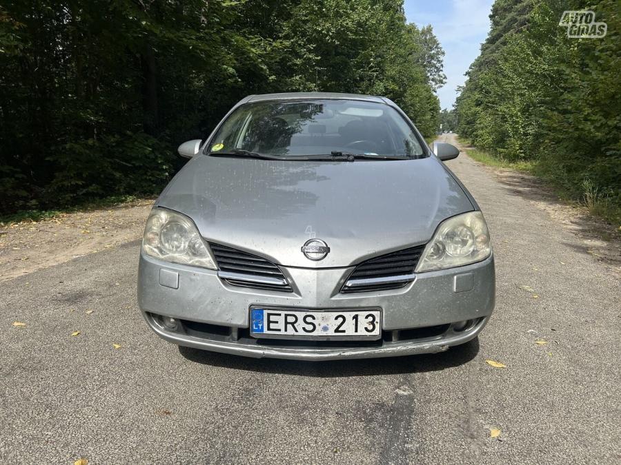 Grey Nissan Primera 2003 in Alytus, with an engine capacity of 2.20 L and mileage of 201 thousand km for 699 €, photo 1 on AUTOMOTO.COM.LV