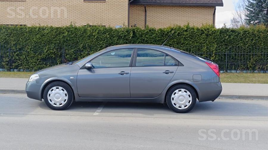 Grey Nissan Primera 2004 in Jurmala, with an engine capacity of 1.80 L and mileage of 188 thousand km for 1990 €, photo 6 on AUTOMOTO.COM.LV