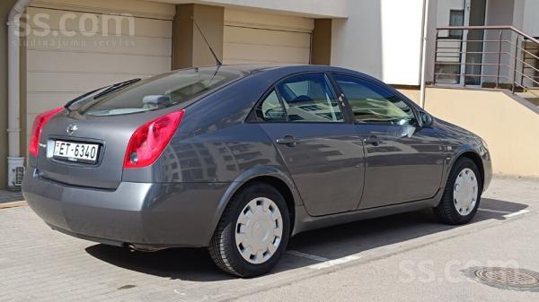 Pelēks Nissan Primera 2004 Jūrmala, ar dzinēja tilpumu 1.80 L un nobraukumu 188 tūkst. km par 1990 €, foto 6 vietnē AUTOMOTO.COM.LV