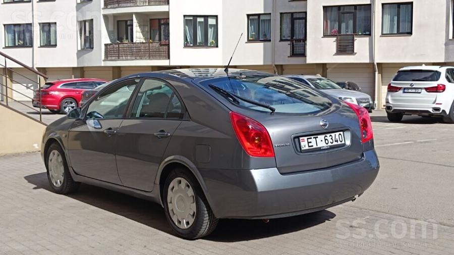 Grey Nissan Primera 2004 in Jurmala, with an engine capacity of 1.80 L and mileage of 188 thousand km for 1990 €, photo 8 on AUTOMOTO.COM.LV