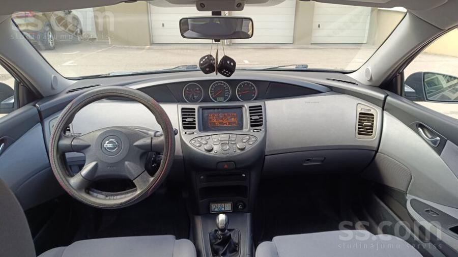 Grey Nissan Primera 2004 in Jurmala, with an engine capacity of 1.80 L and mileage of 188 thousand km for 1990 €, photo 18 on AUTOMOTO.COM.LV