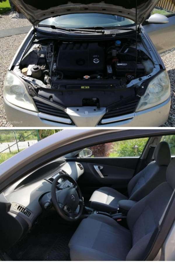 Pelēks Nissan Primera 2005 Viļņa, ar dzinēja tilpumu 1.87 L un nobraukumu 268 tūkst. km par 1100 €, foto 2 vietnē AUTOMOTO.COM.LV