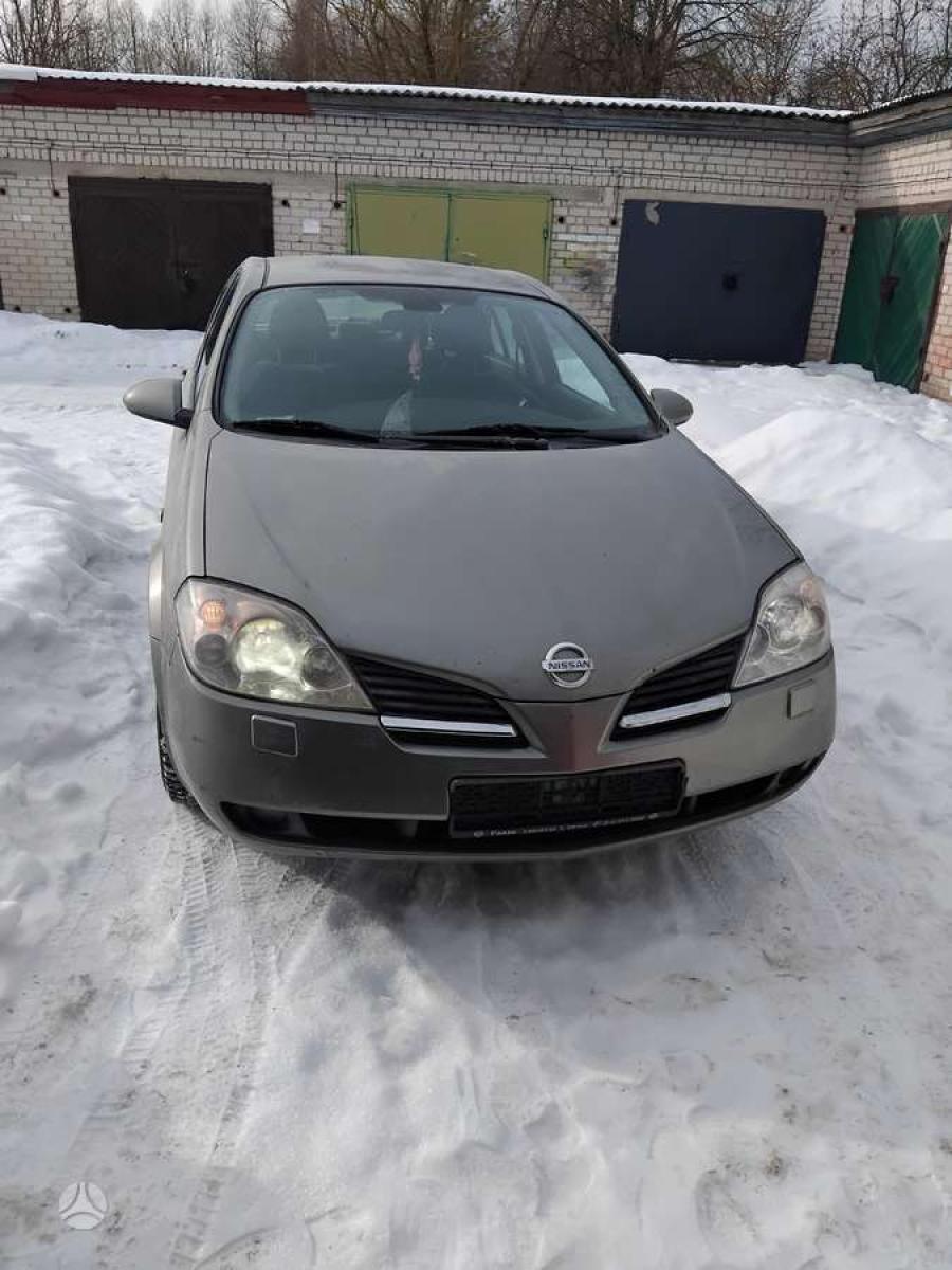 Grey Nissan Primera 2006 in Salcininkai, with an engine capacity of 1.77 L and mileage of 190 thousand km for 1550 €, photo 1 on AUTOMOTO.COM.LV