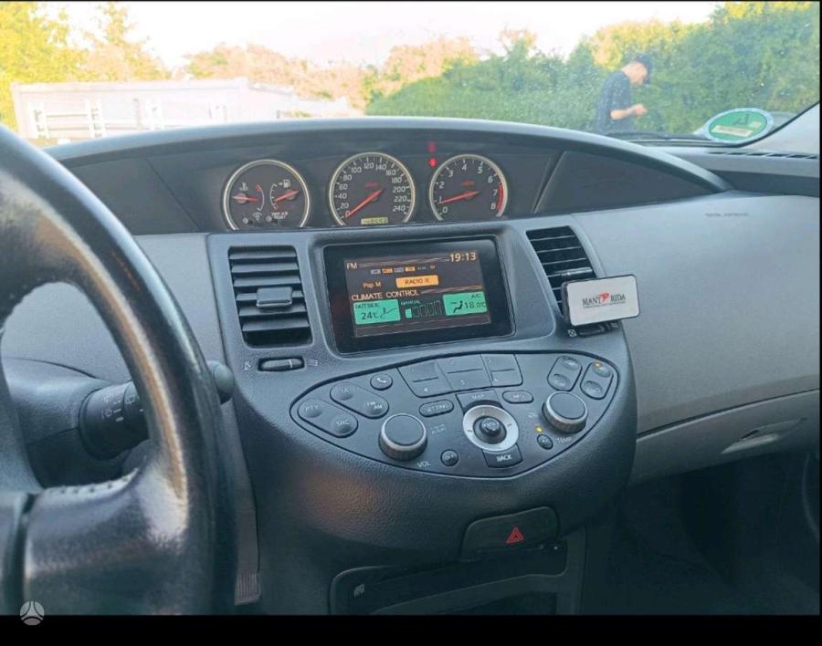 Pelēks Nissan Primera 2003 Viļņa, ar dzinēja tilpumu 1.80 L un nobraukumu 149 tūkst. km par 1250 €, foto 6 vietnē AUTOMOTO.COM.LV