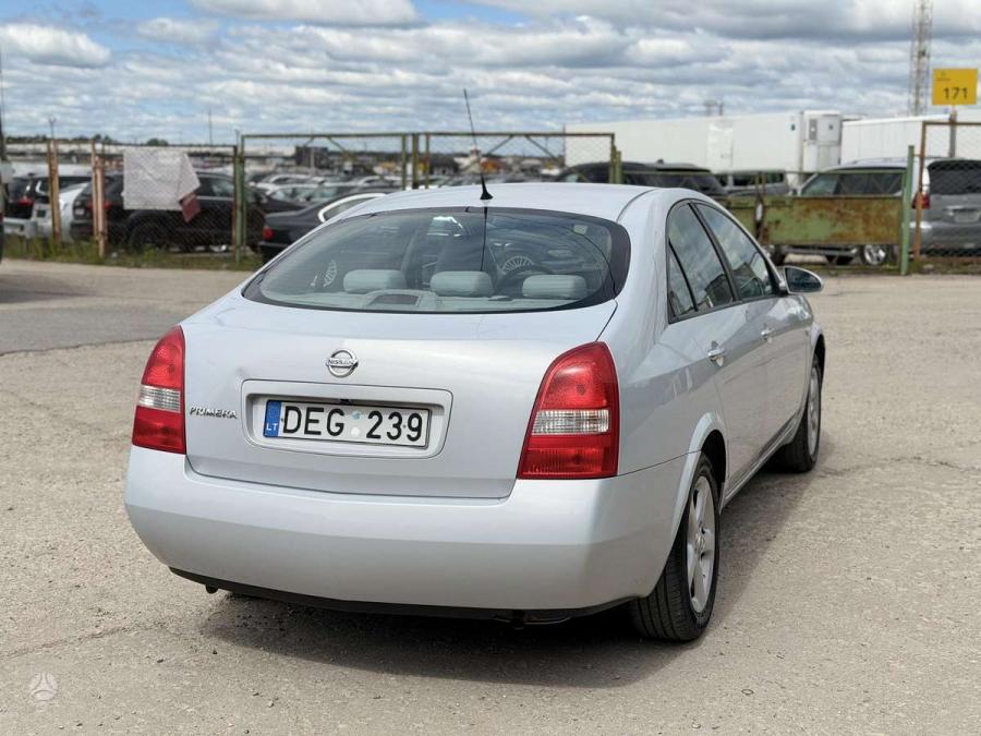 Grey Nissan Primera 2007 in Vilnius, with an engine capacity of 1.77 L and mileage of 295 thousand km for 1250 €, photo 3 on AUTOMOTO.COM.LV