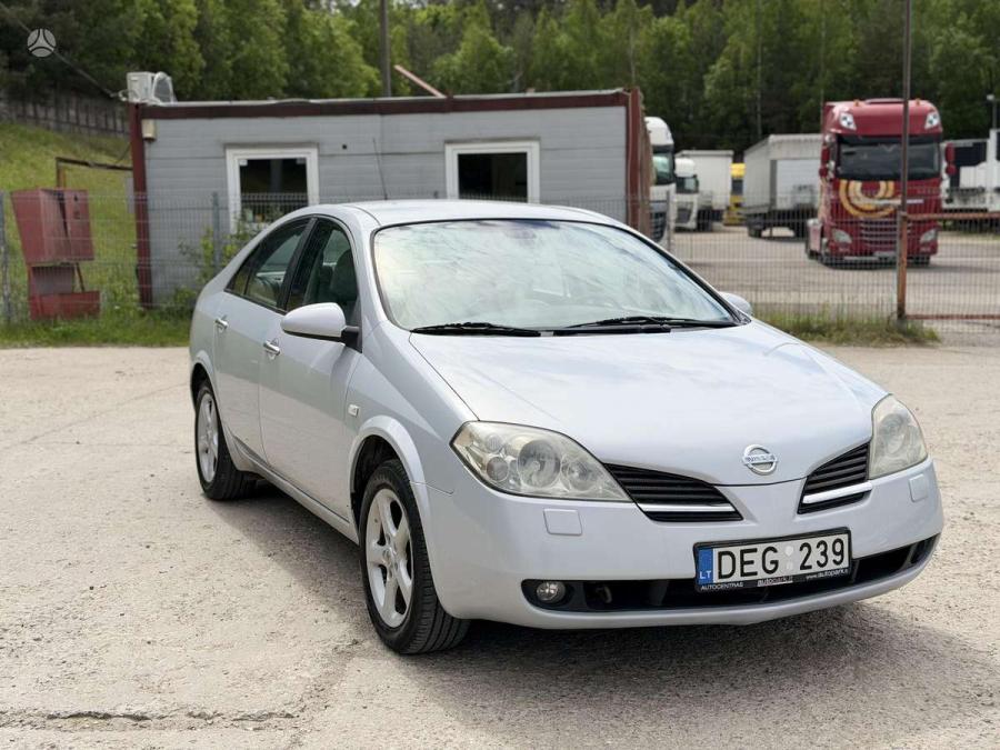 Grey Nissan Primera 2007 in Vilnius, with an engine capacity of 1.77 L and mileage of 295 thousand km for 1250 €, photo 4 on AUTOMOTO.COM.LV