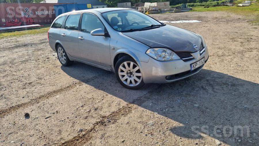 Grey Nissan Primera 2003 in Ventspils, with an engine capacity of 2.20 L and mileage of 350 thousand km for 650 €, photo 1 on AUTOMOTO.COM.LV