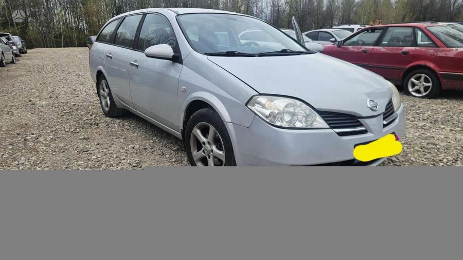 Grey Nissan Primera 2004 in Vilnius, with an engine capacity of 1.77 L and mileage of 200 thousand km for 650 €, photo 1 on AUTOMOTO.COM.LV