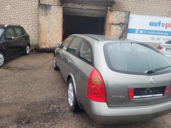 Grey Nissan Primera 2005 in Telschi, with an engine capacity of 1.77 L and mileage of 200 thousand km for 1750 €, photo 10 on AUTOMOTO.COM.LV