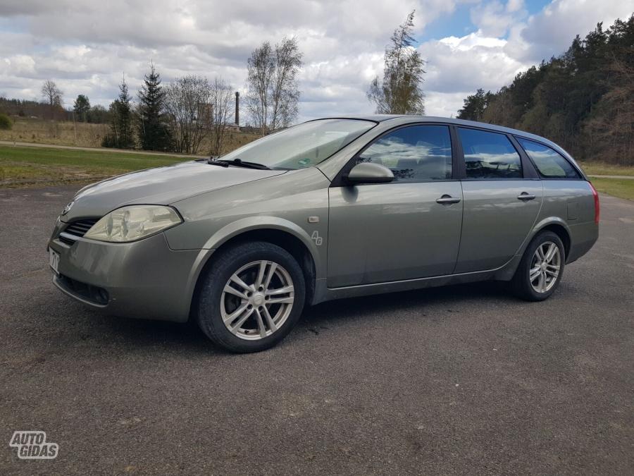 Grey Nissan Primera 2005 in Vilnius, with an engine capacity of 1.80 L and mileage of 245 thousand km for 999 €, photo 1 on AUTOMOTO.COM.LV