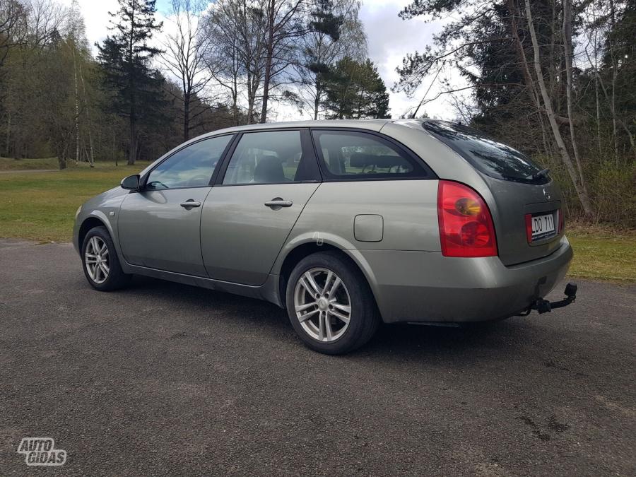 Grey Nissan Primera 2005 in Vilnius, with an engine capacity of 1.80 L and mileage of 245 thousand km for 999 €, photo 4 on AUTOMOTO.COM.LV