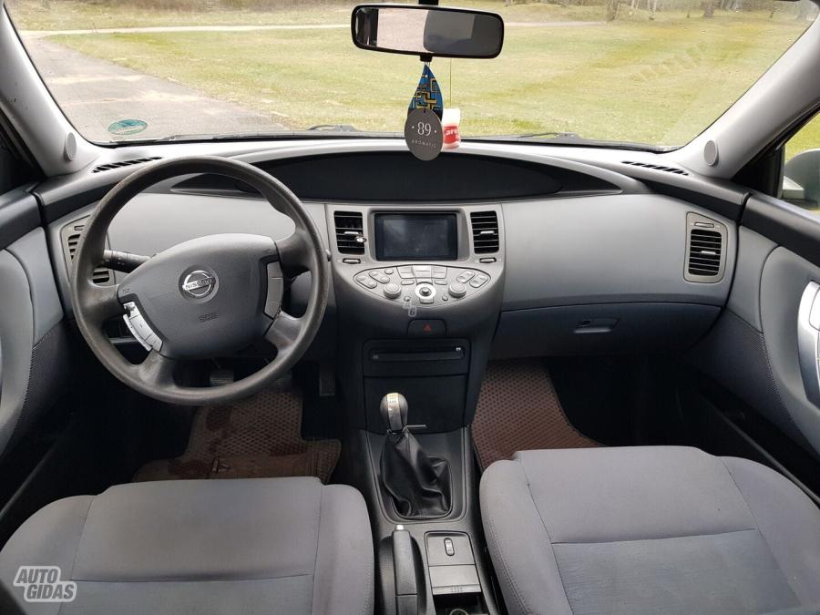 Grey Nissan Primera 2005 in Vilnius, with an engine capacity of 1.80 L and mileage of 245 thousand km for 999 €, photo 9 on AUTOMOTO.COM.LV