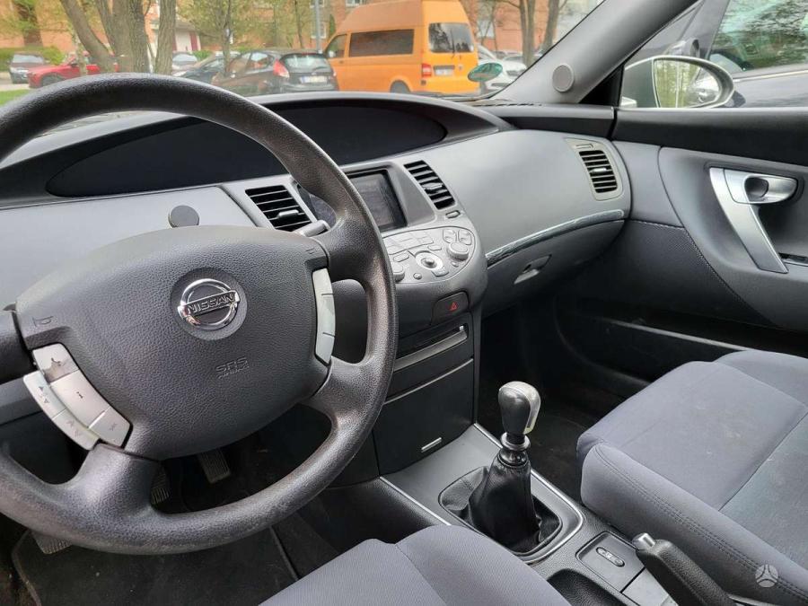 Grey Nissan Primera 2005 in Klaipeda, with an engine capacity of 1.87 L and mileage of 268 thousand km for 1200 €, photo 7 on AUTOMOTO.COM.LV