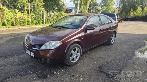Sarkans Nissan Primera 2003 Valmiera, ar dzinēja tilpumu 2.00 L un nobraukumu 0 tūkst. km par 1010 €, foto 1 vietnē AUTOMOTO.COM.LV