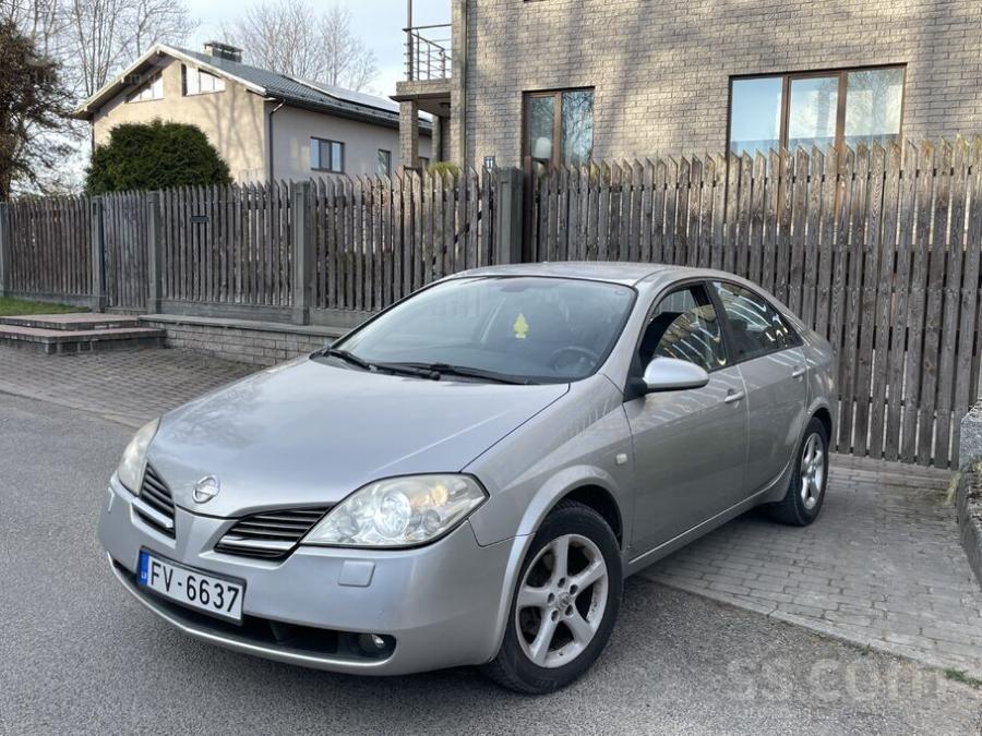 Nissan Primera 2006 in Riga, with an engine capacity of 1.80 L and mileage of 218 thousand km for 1550 €, photo 1 on AUTOMOTO.COM.LV