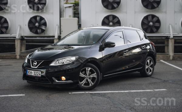 Black Nissan Pulsar 2016 in Riga, with an engine capacity of 1.20 L and mileage of 133 thousand km for 6250 €, photo 1 on AUTOMOTO.COM.LV
