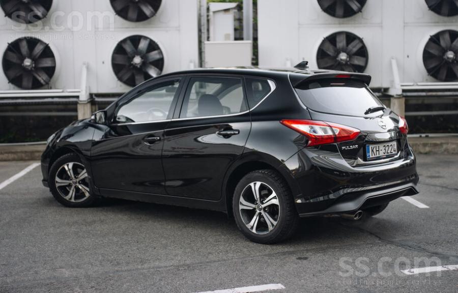 Black Nissan Pulsar 2016 in Riga, with an engine capacity of 1.20 L and mileage of 133 thousand km for 6250 €, photo 6 on AUTOMOTO.COM.LV