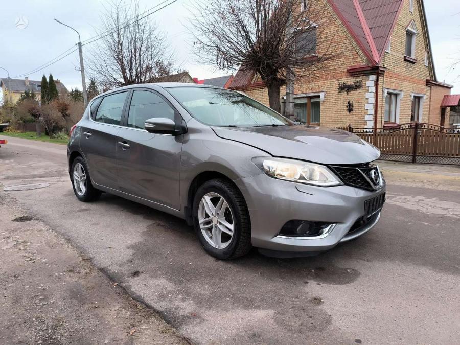 Grey Nissan Pulsar 2015 in Siauliai, with an engine capacity of 1.20 L and mileage of 118 thousand km for 2990 €, photo 1 on AUTOMOTO.COM.LV
