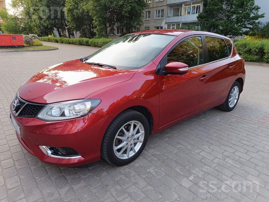 Sarkans Nissan Pulsar 2015 Rīga, ar dzinēja tilpumu 1.20 L un nobraukumu 146 tūkst. km par 7300 €, foto 2 vietnē AUTOMOTO.COM.LV