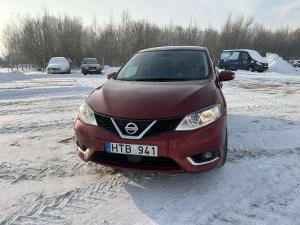 Sarkans Nissan Pulsar 2015 Raseiniai, ar dzinēja tilpumu 1.20 L un nobraukumu 147 tūkst. km par 4850 €, foto  vietnē AUTOMOTO.COM.LV