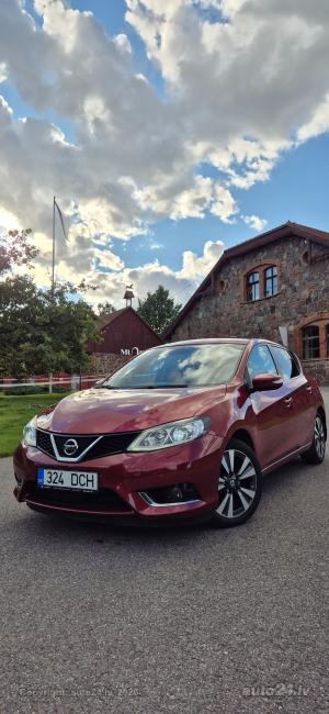 Sarkans Nissan Pulsar 2015 Tartu, ar dzinēja tilpumu 1.20 L un nobraukumu 124 tūkst. km par 5700 €, foto  vietnē AUTOMOTO.COM.LV