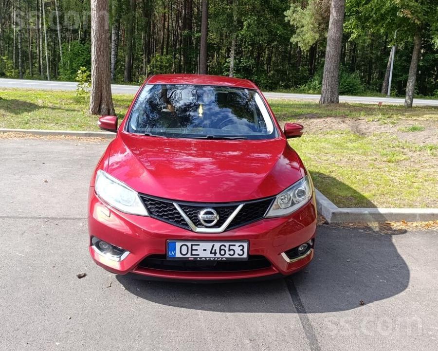Sarkans Nissan Pulsar 2015 Rīga, ar dzinēja tilpumu 1.20 L un nobraukumu 156 tūkst. km par 5350 €, foto 1 vietnē AUTOMOTO.COM.LV