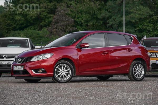 Sarkans Nissan Pulsar 2015 Rīga, ar dzinēja tilpumu 1.20 L un nobraukumu 152 tūkst. km par 5480 €, foto 1 vietnē AUTOMOTO.COM.LV