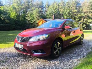 Red Nissan Pulsar 2017 in Vilnius, with an engine capacity of 1.20 L and mileage of 148 thousand km for 6200 €, photo  on AUTOMOTO.COM.LV