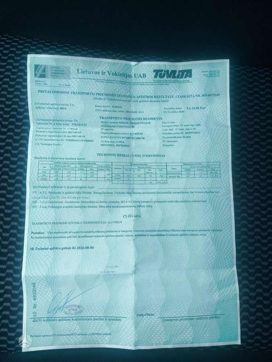 Sarkans Nissan Pulsar 2017 Viļņa, ar dzinēja tilpumu 1.20 L un nobraukumu 148 tūkst. km par 6200 €, foto 27 vietnē AUTOMOTO.COM.LV