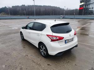 White Nissan Pulsar 2016 in Vilnius, with an engine capacity of 1.20 L and mileage of 140 thousand km for 5700 €, photo 4 on AUTOMOTO.COM.LV