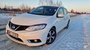 White Nissan Pulsar 2016 in Riga, with an engine capacity of 1.20 L and mileage of 96 thousand km for 4900 €, photo  on AUTOMOTO.COM.LV