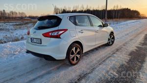 White Nissan Pulsar 2016 in Riga, with an engine capacity of 1.20 L and mileage of 96 thousand km for 4900 €, photo 3 on AUTOMOTO.COM.LV