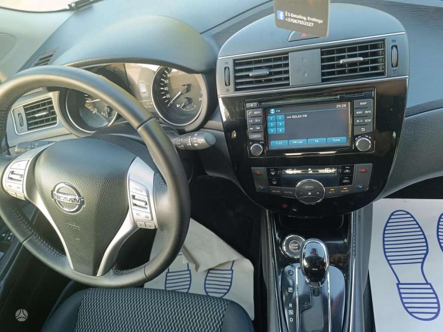 White Nissan Pulsar 2016 in Siauliai, with an engine capacity of 1.20 L and mileage of 97 thousand km for 5100 €, photo 13 on AUTOMOTO.COM.LV