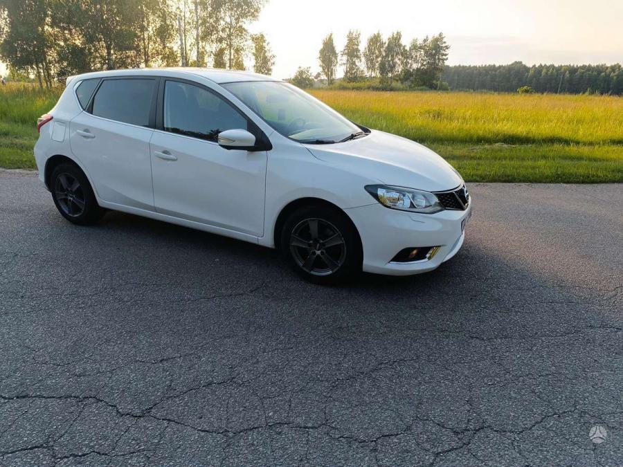 White Nissan Pulsar 2016 in Siauliai, with an engine capacity of 1.20 L and mileage of 97 thousand km for 5100 €, photo 21 on AUTOMOTO.COM.LV