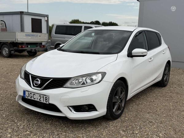 White Nissan Pulsar 2016 in Siauliai, with an engine capacity of 1.20 L and mileage of 97 thousand km for 5300 €, photo 1 on AUTOMOTO.COM.LV