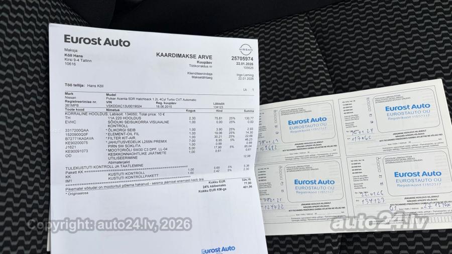 Balts Nissan Pulsar 2015 Tallina, ar dzinēja tilpumu 1.20 L un nobraukumu 139 tūkst. km par 6500 €, foto 10 vietnē AUTOMOTO.COM.LV
