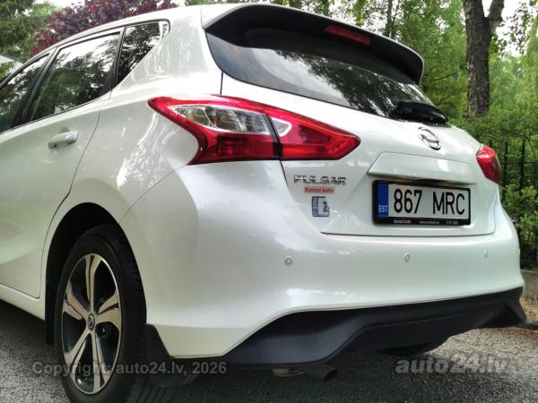 White Nissan Pulsar 2017 in Tallinn, with an engine capacity of 1.20 L and mileage of 96 thousand km for 8250 €, photo 10 on AUTOMOTO.COM.LV