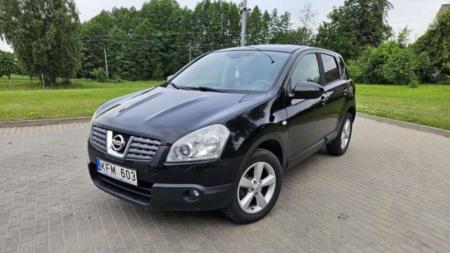 Melns Nissan Qashqai 2008 Alīta, ar dzinēja tilpumu 1.46 L un nobraukumu 290 tūkst. km par 2900 €, foto 1 vietnē AUTOMOTO.COM.LV