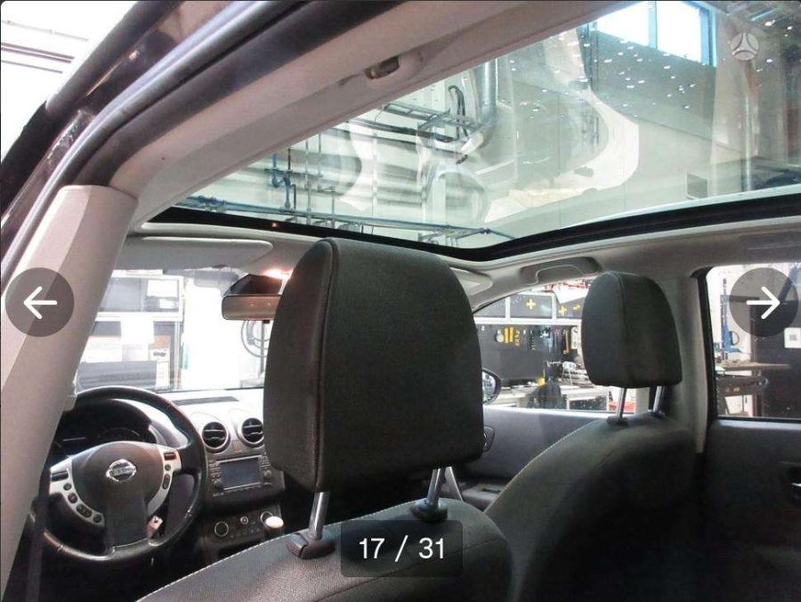 Black Nissan Qashqai 2011 in Jurbarkas, with an engine capacity of 1.46 L and mileage of 180 thousand km for 4950 €, photo 19 on AUTOMOTO.COM.LV