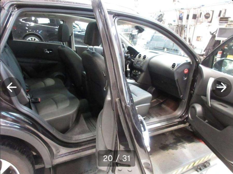 Black Nissan Qashqai 2011 in Jurbarkas, with an engine capacity of 1.46 L and mileage of 180 thousand km for 4950 €, photo 22 on AUTOMOTO.COM.LV