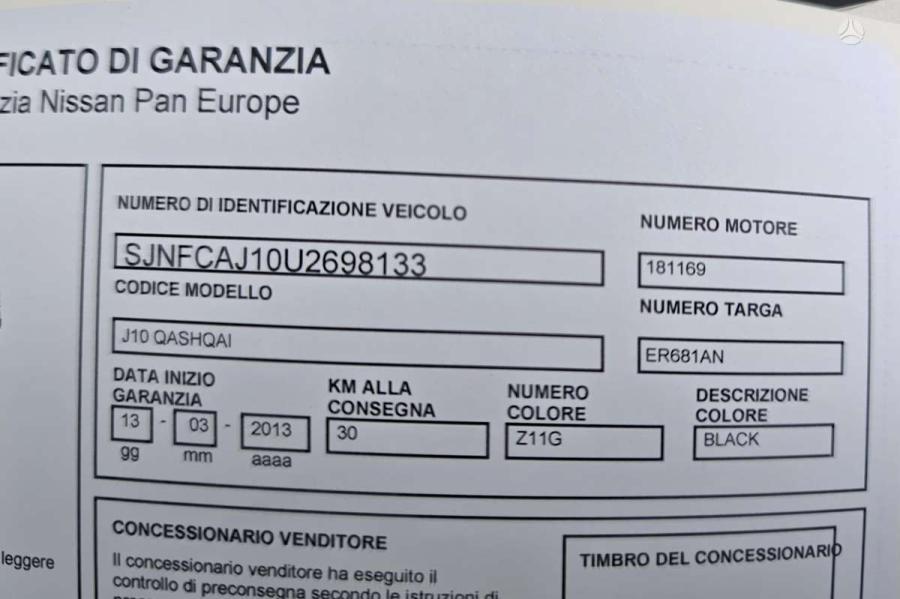 Melns Nissan Qashqai 2013 Šauļi, ar dzinēja tilpumu 1.46 L un nobraukumu 257 tūkst. km par 4950 €, foto 19 vietnē AUTOMOTO.COM.LV