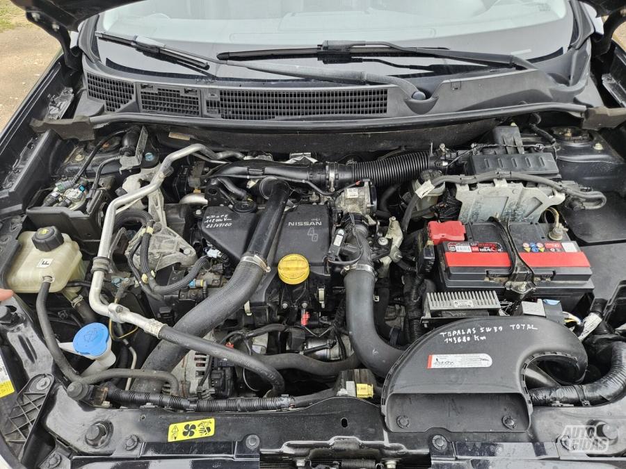 Black Nissan Qashqai 2013 in Alytus, with an engine capacity of 1.50 L and mileage of 146 thousand km for 5200 €, photo 10 on AUTOMOTO.COM.LV