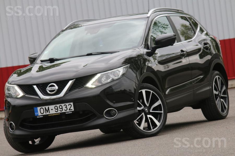 Black Nissan Qashqai 2015 in Riga, with an engine capacity of 1.60 L and mileage of 0 thousand km for 9990 €, photo 1 on AUTOMOTO.COM.LV