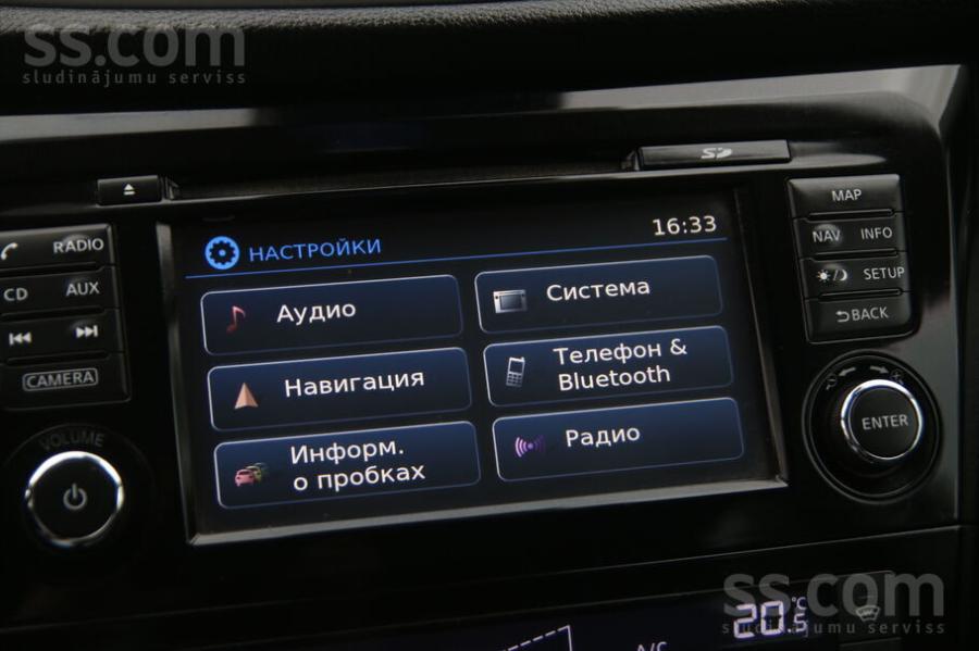Black Nissan Qashqai 2015 in Riga, with an engine capacity of 1.60 L and mileage of 0 thousand km for 9990 €, photo 25 on AUTOMOTO.COM.LV