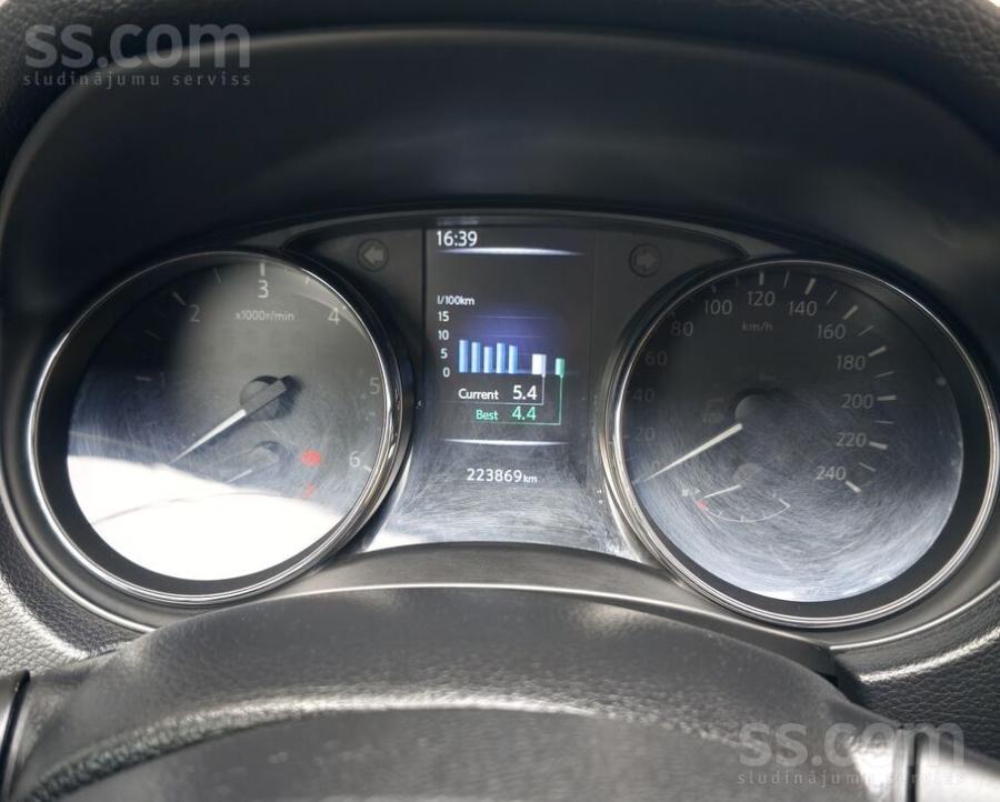 Melns Nissan Qashqai 2015 Rīga, ar dzinēja tilpumu 1.50 L un nobraukumu 224 tūkst. km par 7600 €, foto 15 vietnē AUTOMOTO.COM.LV